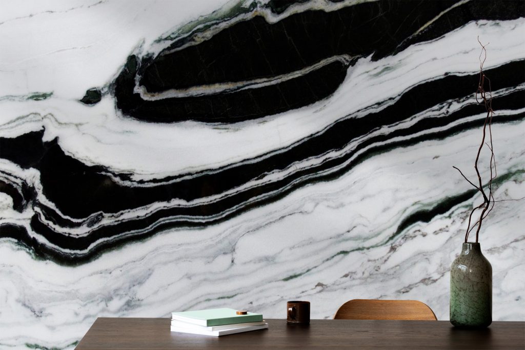 Panda White Countertop Marble, Slabs | Tez Marble