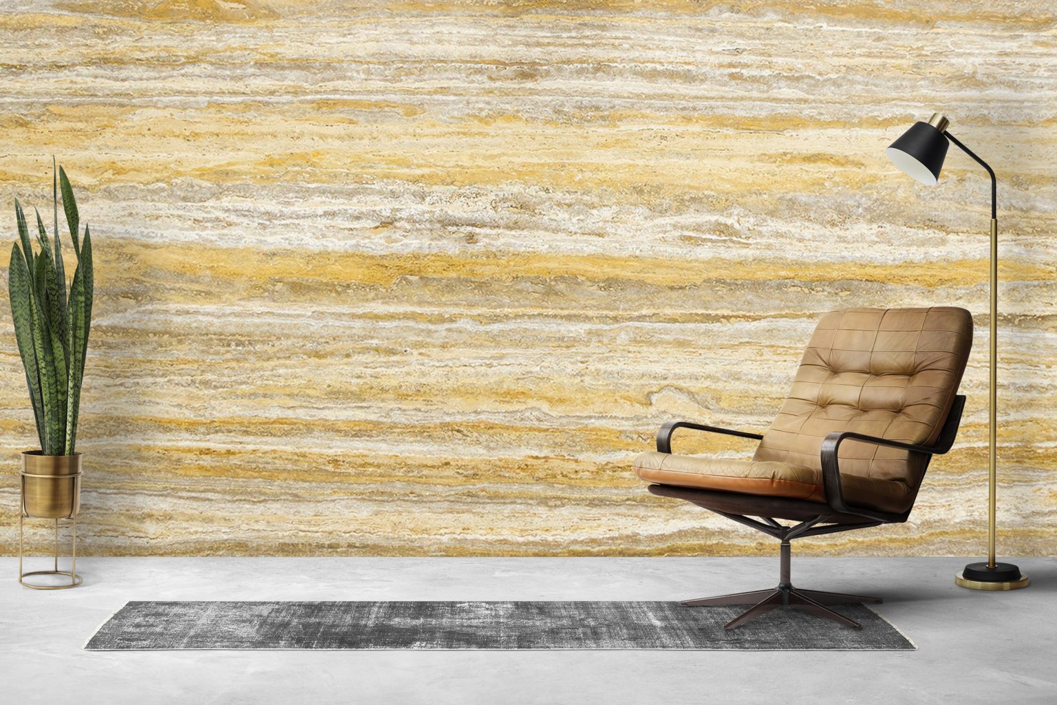 Travertino Titanium Gold | Tez Marble