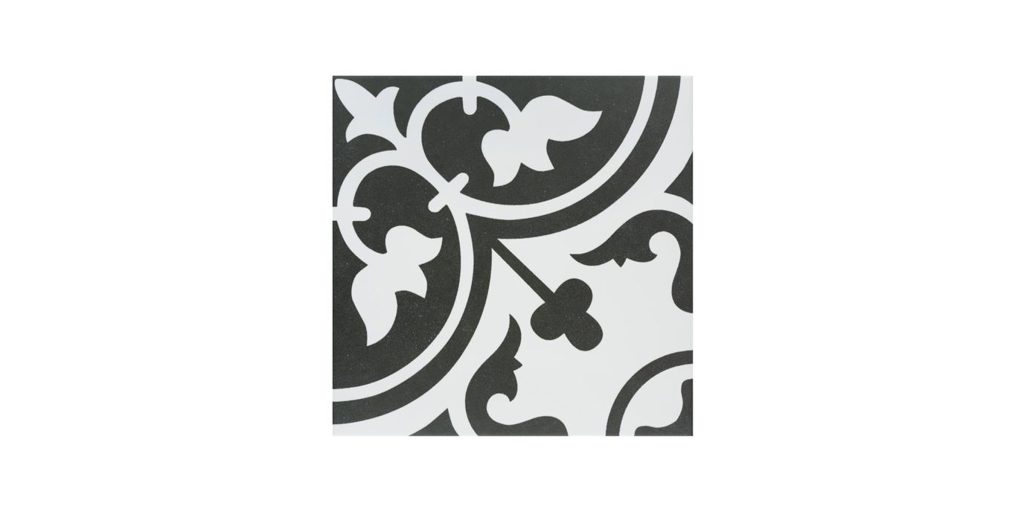 Arte Clover Black Mosaic, Porcelain Tiles Tile | Tez Marble