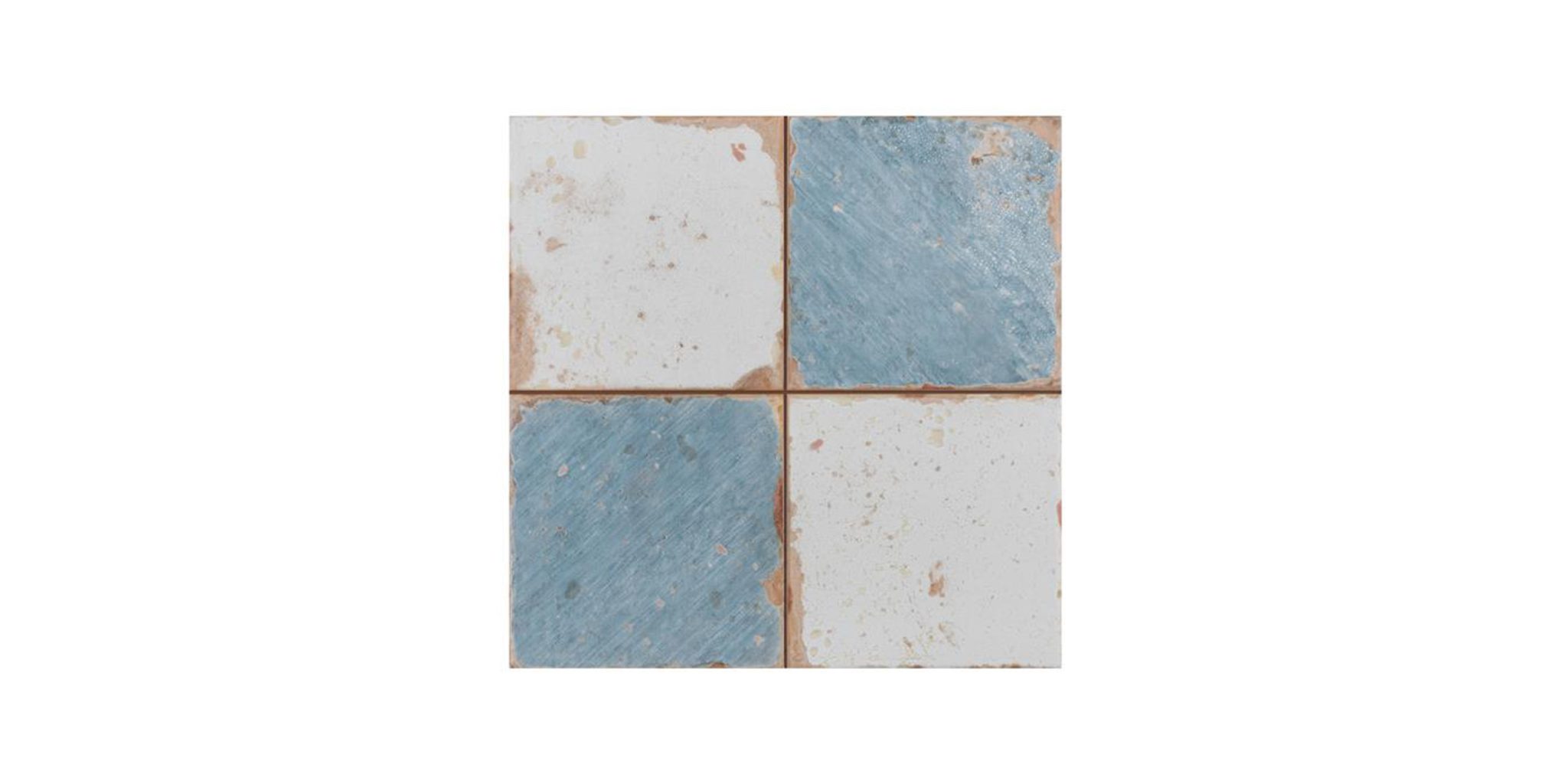 Artisan Damero Azul Mosaic, Porcelain Tiles Tile | Tez Marble