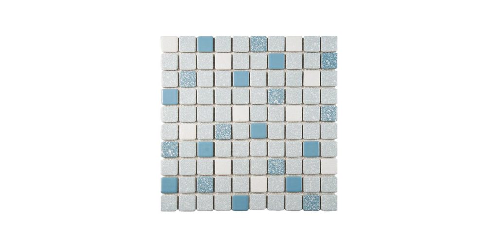 Crystalline Square Blue Mosaic Tile | Tez Marble
