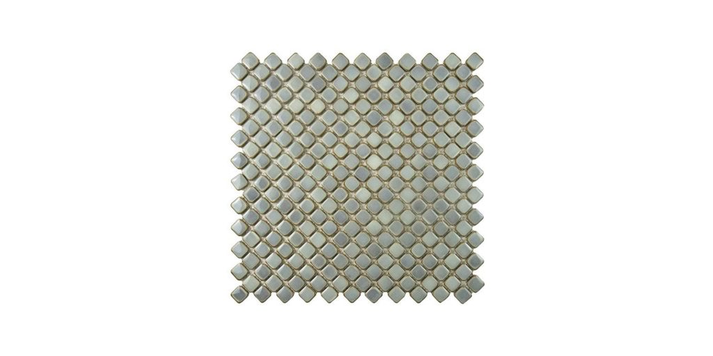 Hudson Diamond Grey Eye Mosaic Tile | Tez Marble