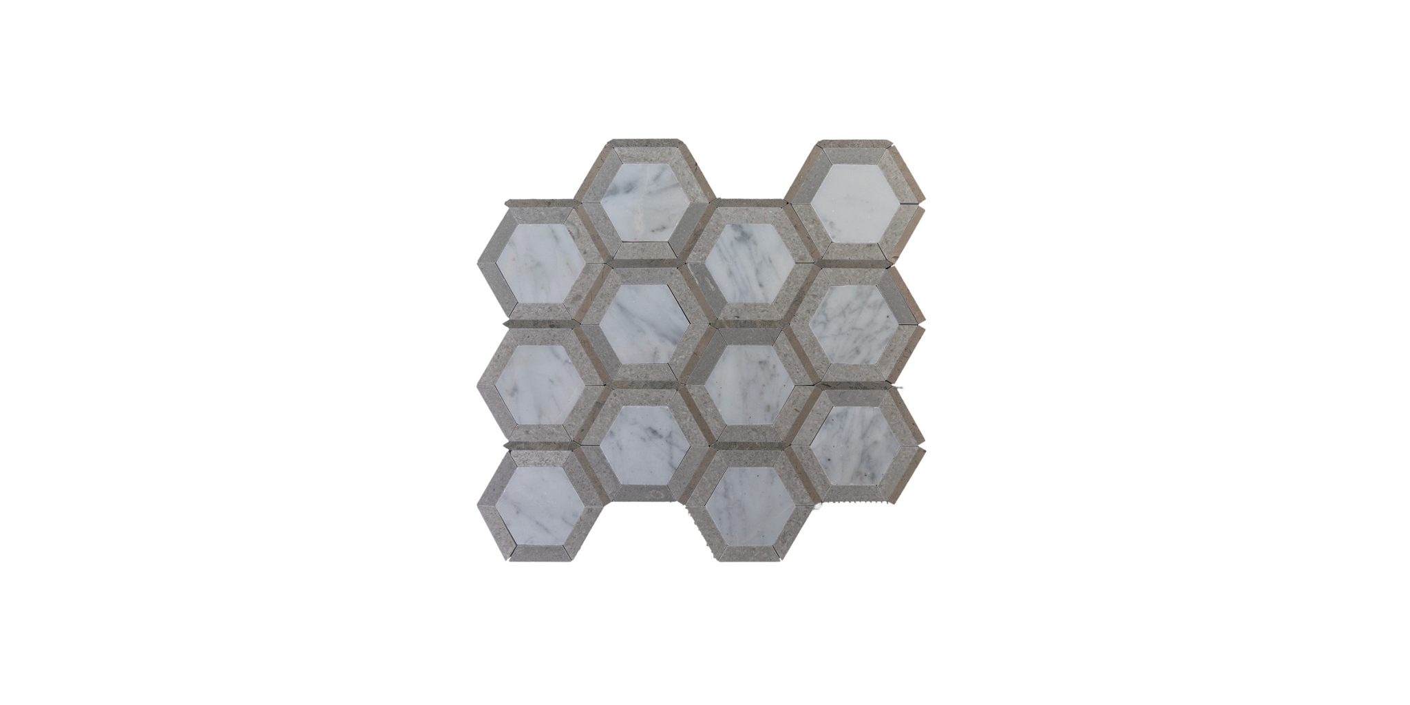 Atlanta Spanish Gray Carrara Mosaic Tile | Tez Marble