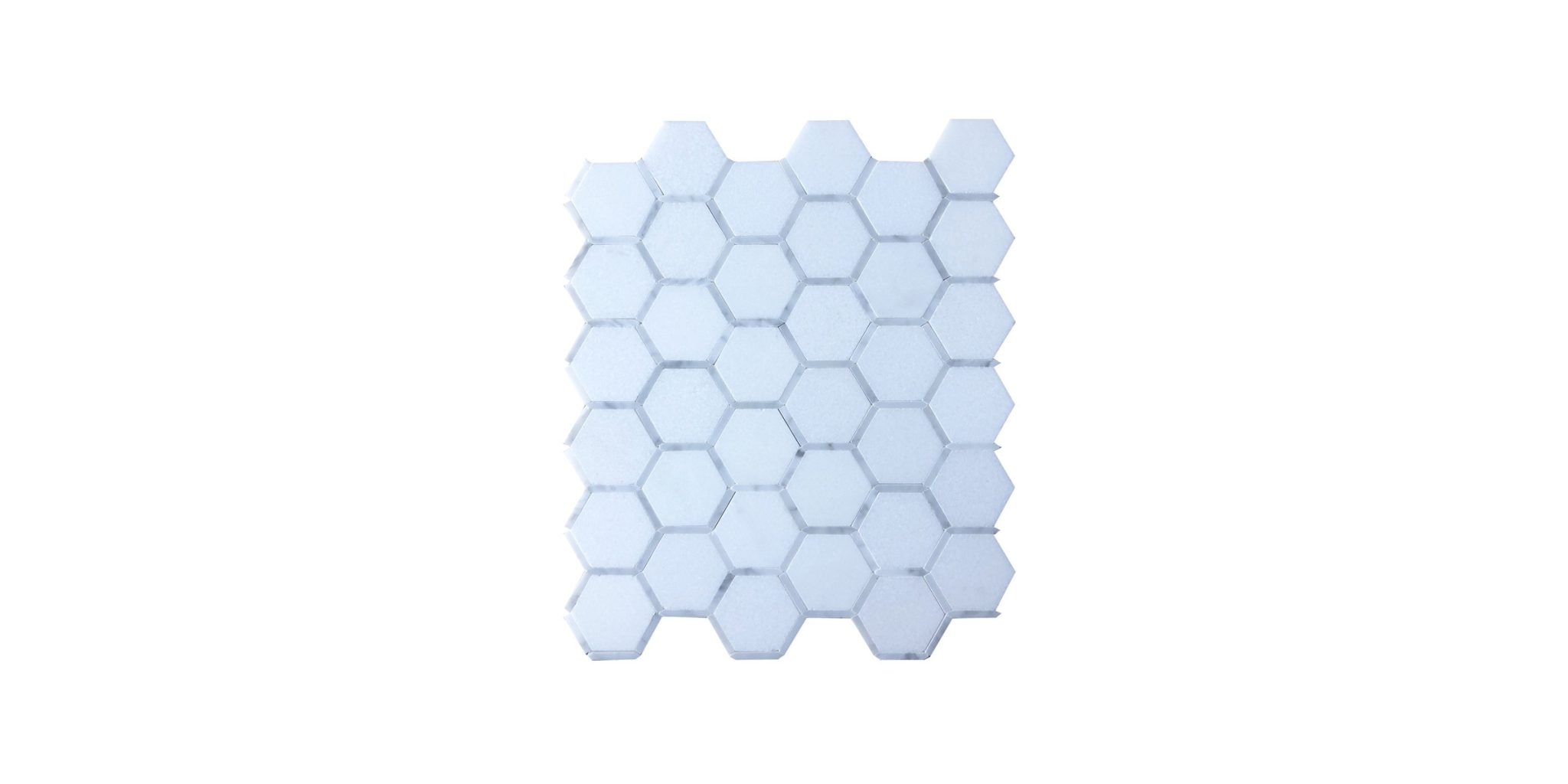 Atlanta Thassos & Carrara Mosaic Tile | Tez Marble