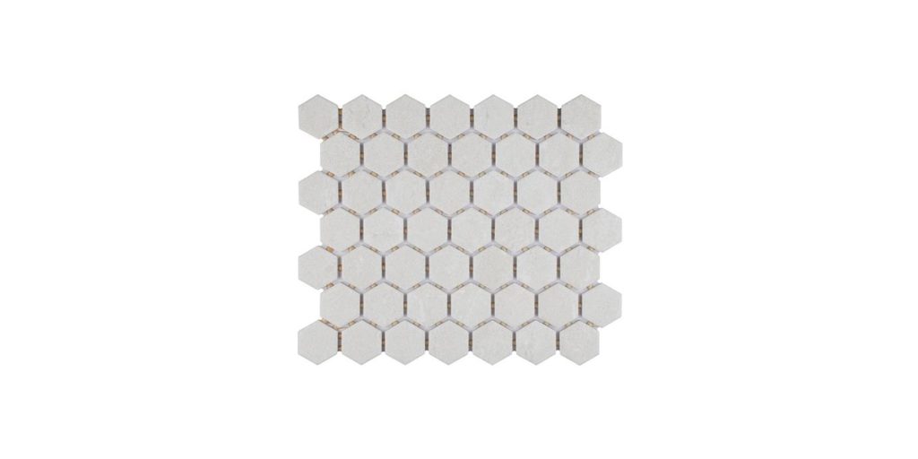 Liverpool Hex White Mosaic Tile | Tez Marble