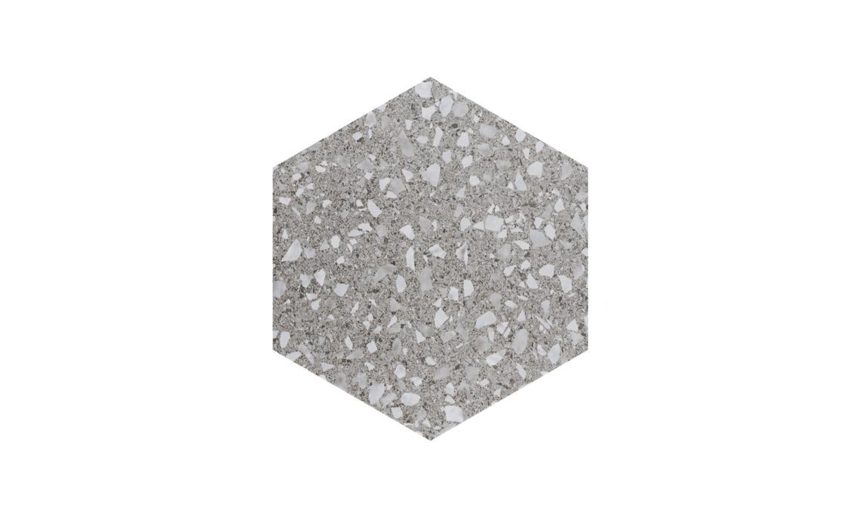 Venice Hex XT Silver Mosaic Tile | Tez Marble