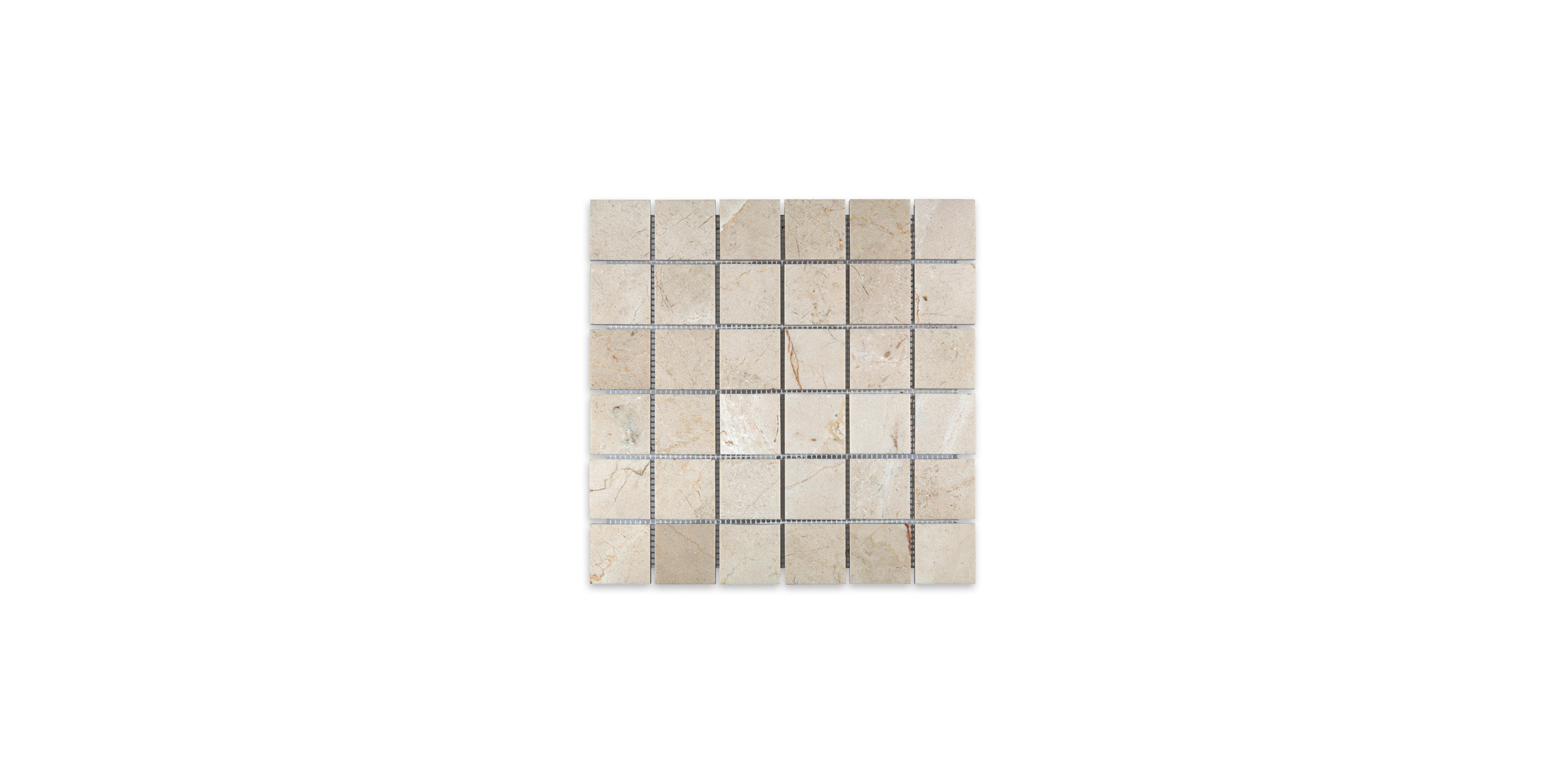 Crema Marfil Marble Square 2″ X 2″ Mosaic Tile | Tez Marble