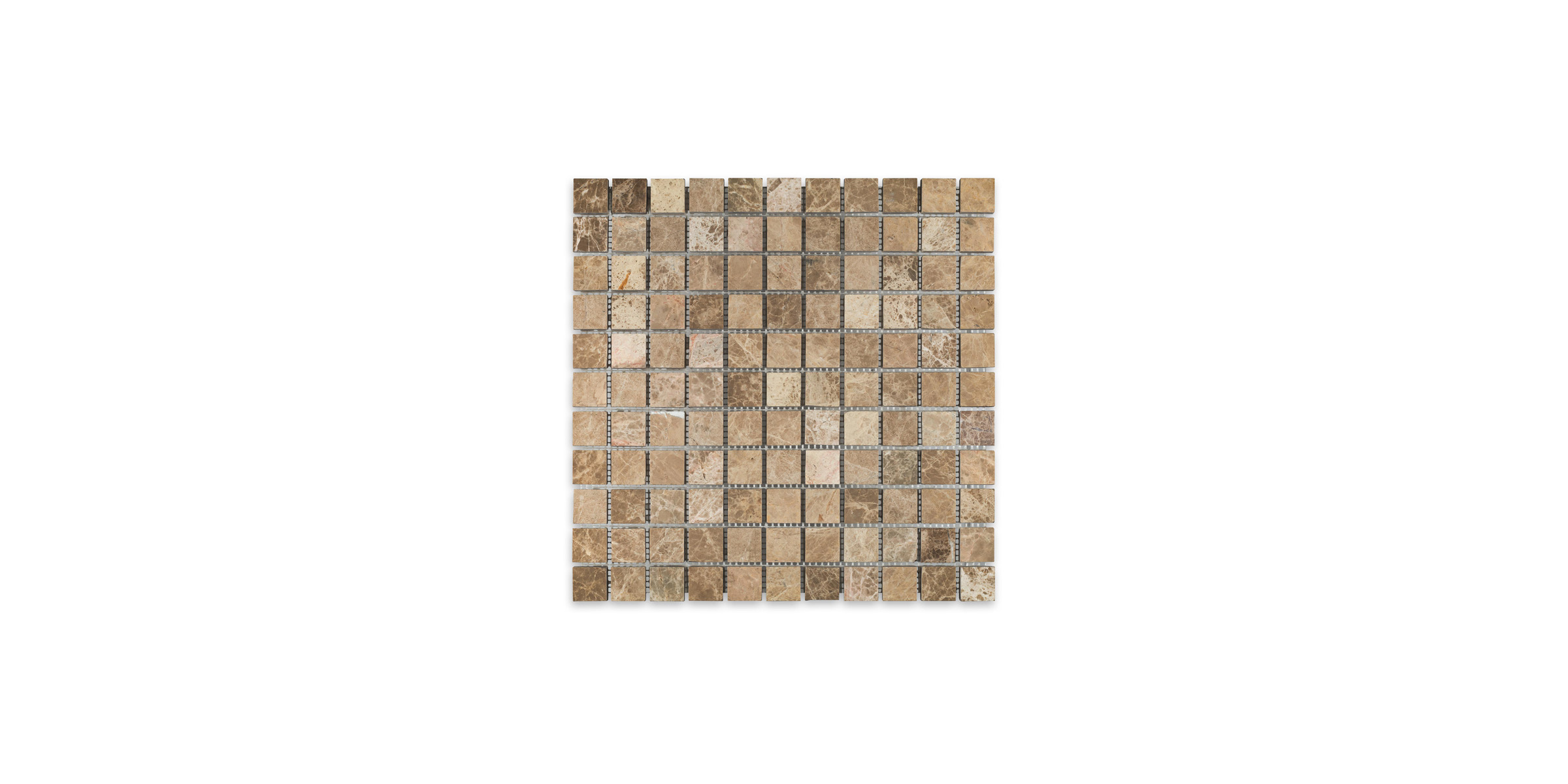 Emperador Light Marble Square 1″ X 1″ Mosaic Tile | Tez Marble