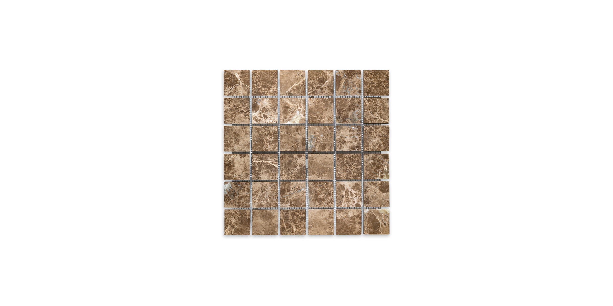Emperador Light Marble Square 2″ X 2″ Mosaic Tile | Tez Marble