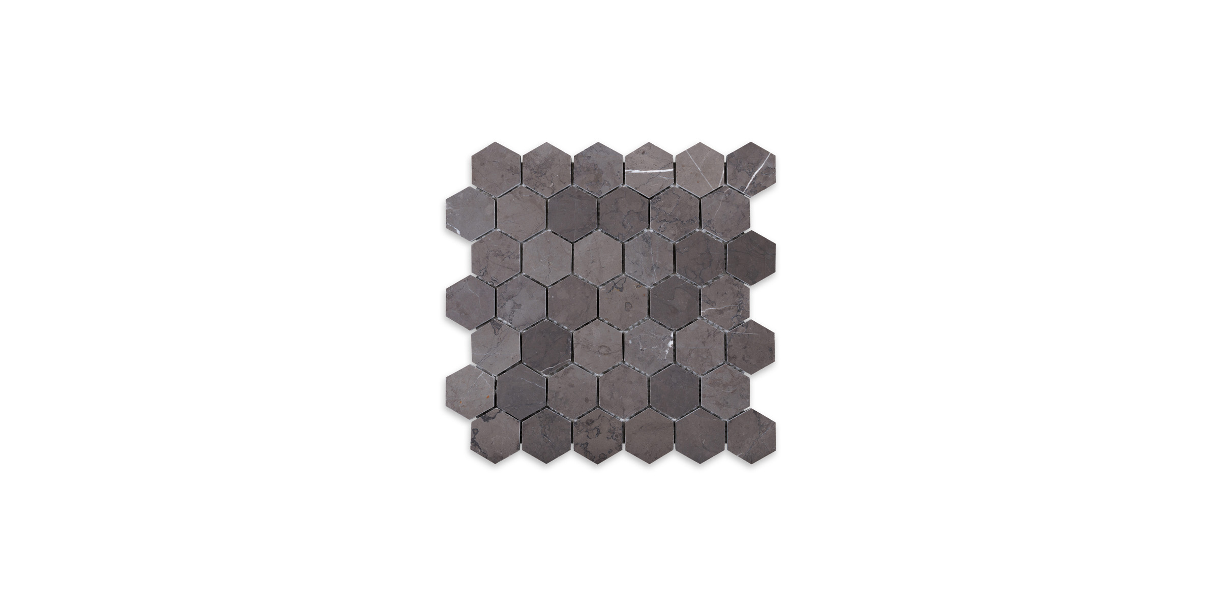 Graphite Marble Hexagon 2″ Mosaic Tile | Tez Marble