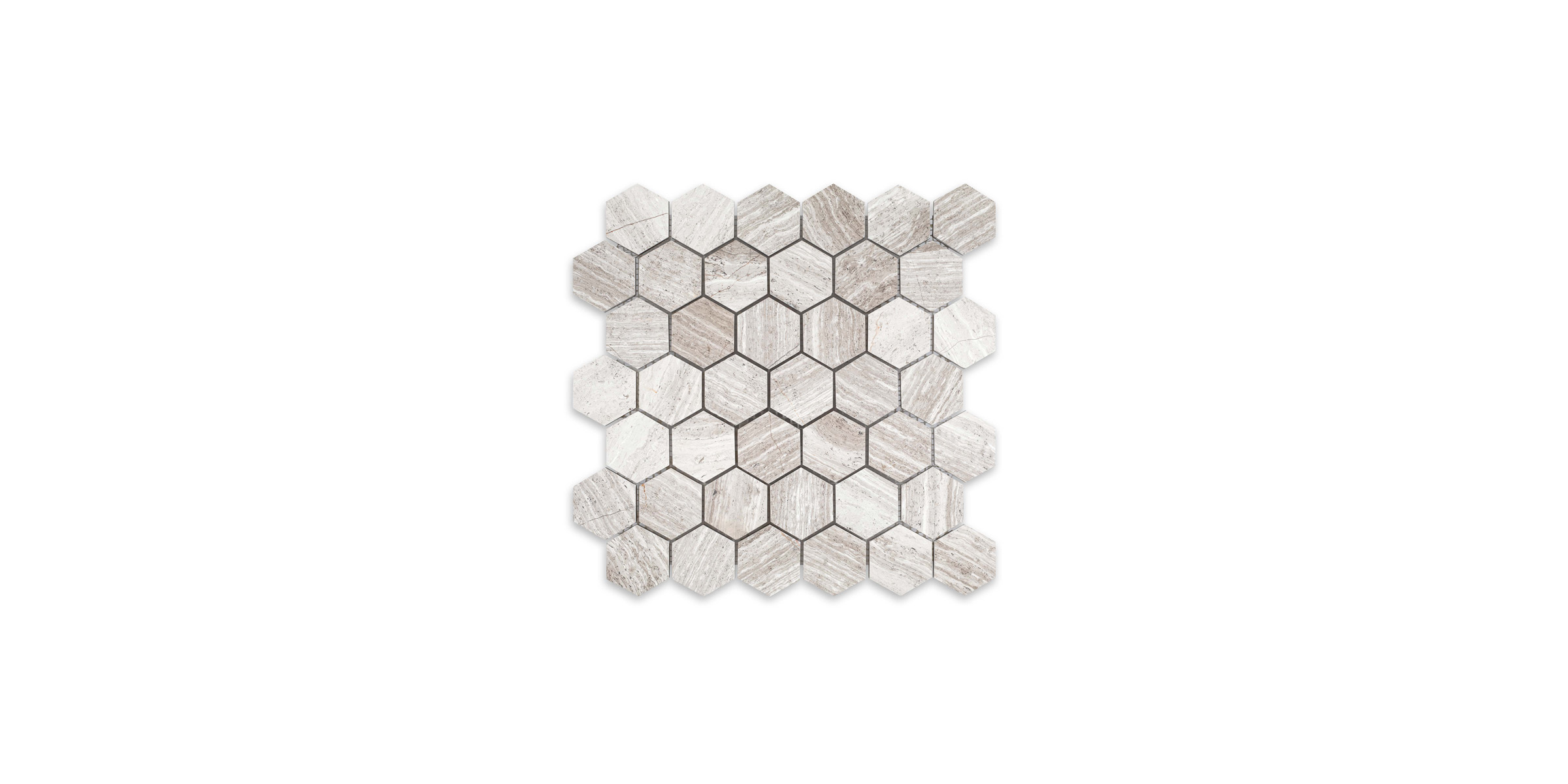 Haisa Light Marble Hexagon 2″ Mosaic Tile | Tez Marble