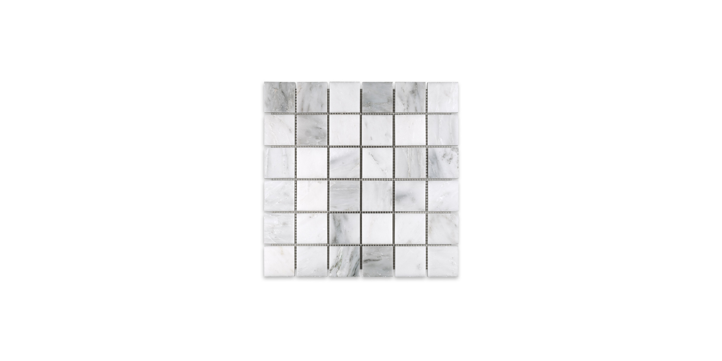 Oriental White Marble Square 2″ X 2″ Mosaic Tile | Tez Marble