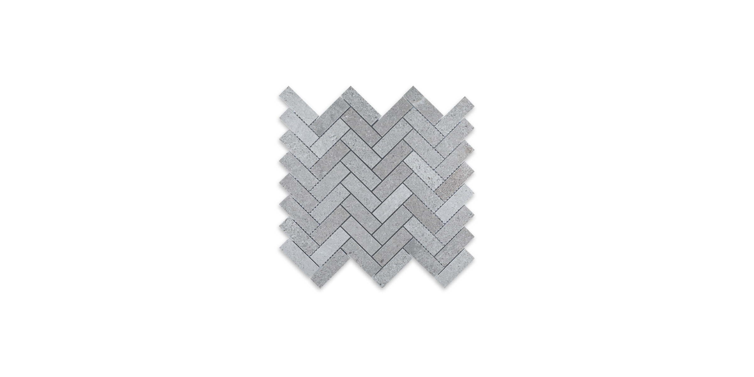 Spanish Grey Marble Herringbone 1″ X 3″ Mosaic Tile | Tez Marble