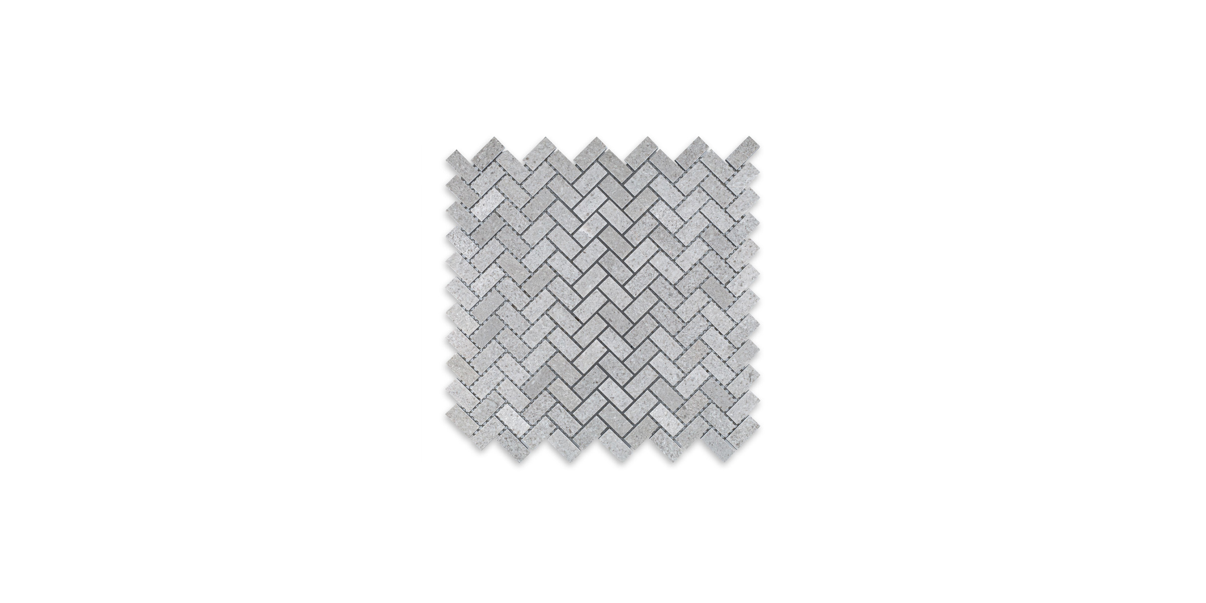 Spanish Grey Marble Herringbone 5/8″ X 1-1/4″ Mosaic Tile | Tez Marble