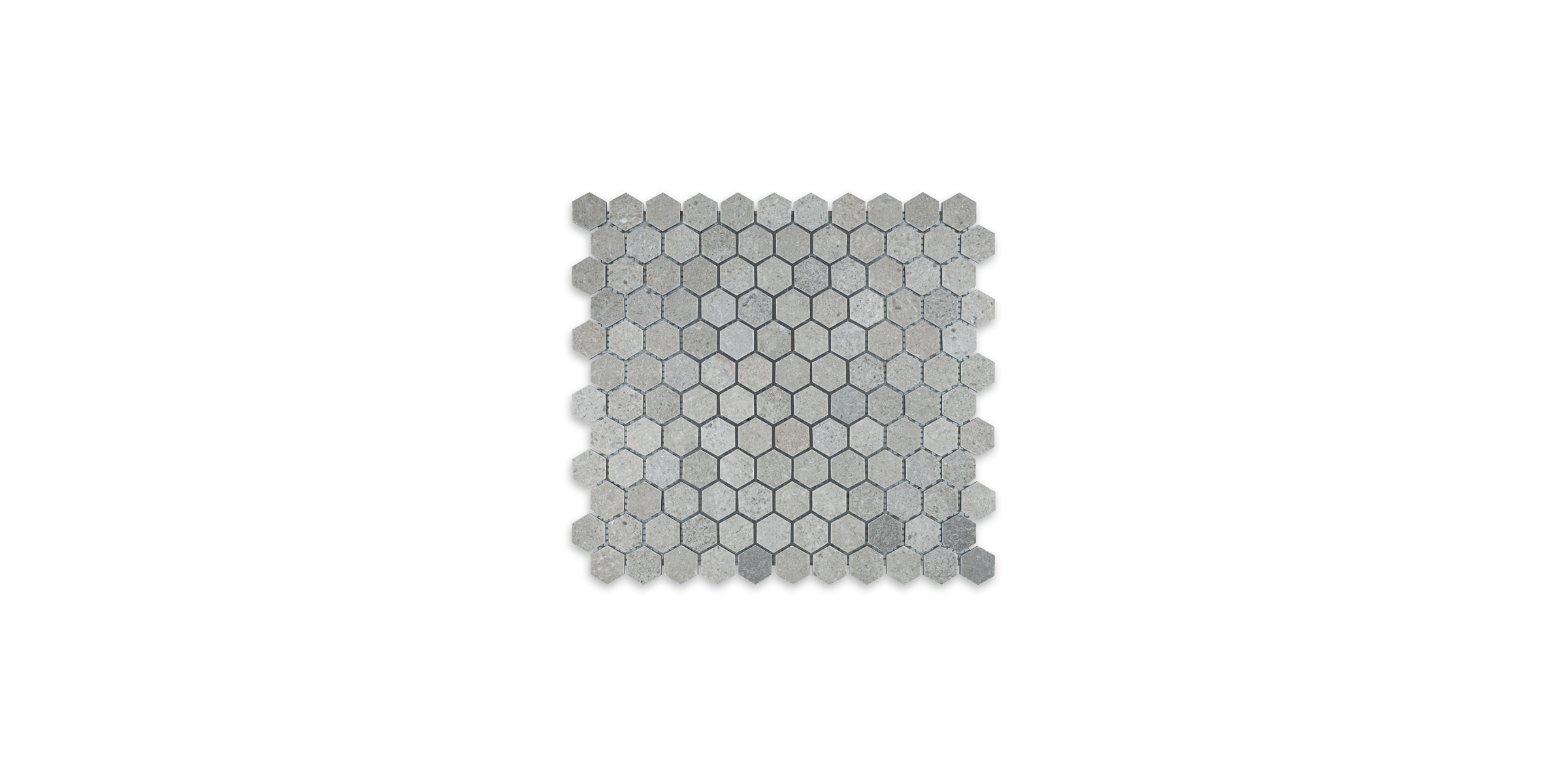 Spanish Grey Marble Hexagon 1″ Mosaic Tile | Tez Marble