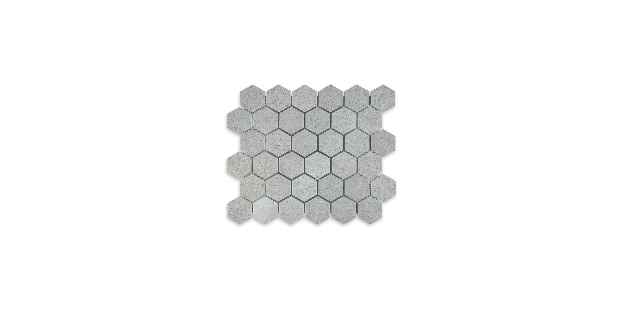 Spanish Grey Marble Hexagon 2″ Mosaic Tile | Tez Marble