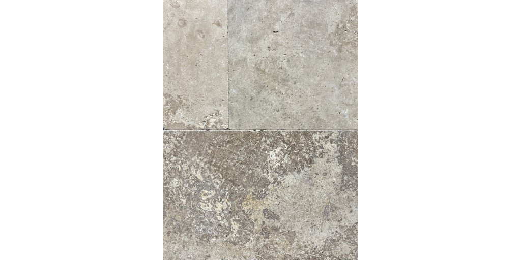 French Pattern Mocha 3CM Travertine Tile | Tez Marble
