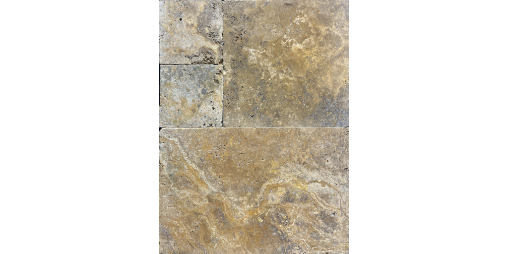 French Pattern Da Vinci 3CM Travertine Tile | Tez Marble
